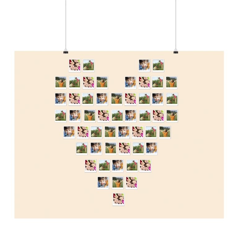 Photocall Collage Corazón | Photocalls Baratos | Envío gratis 24h